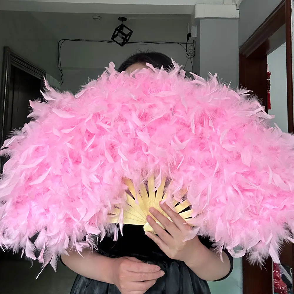 70-40cm-Large-Fluffy-Feather-Fan-Stage-Performance-Dance-Fan ...