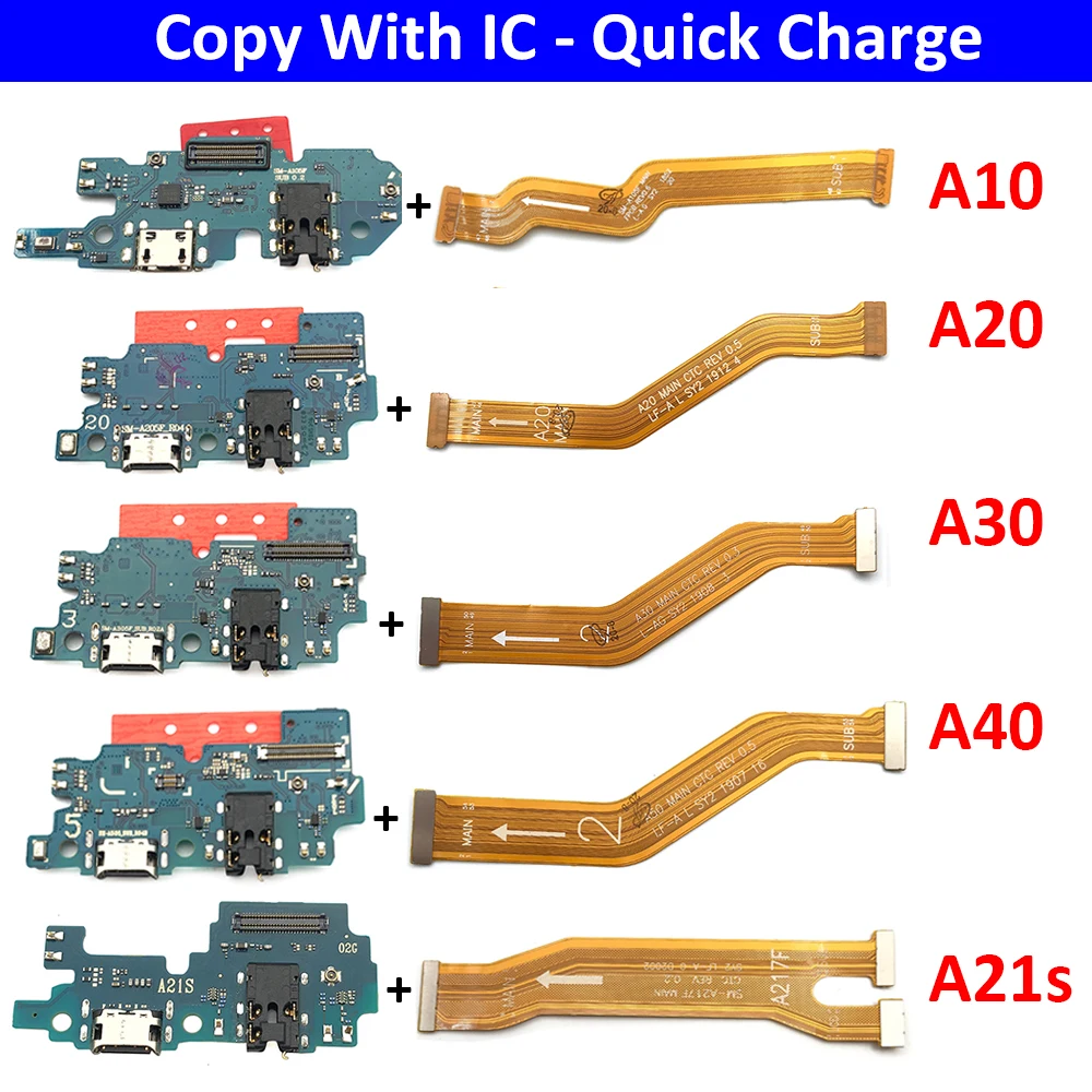 New-USB-Charging-Board-Port-Main-Flex-Cable-For-Samsung-A10-A20-A30-A40 ...