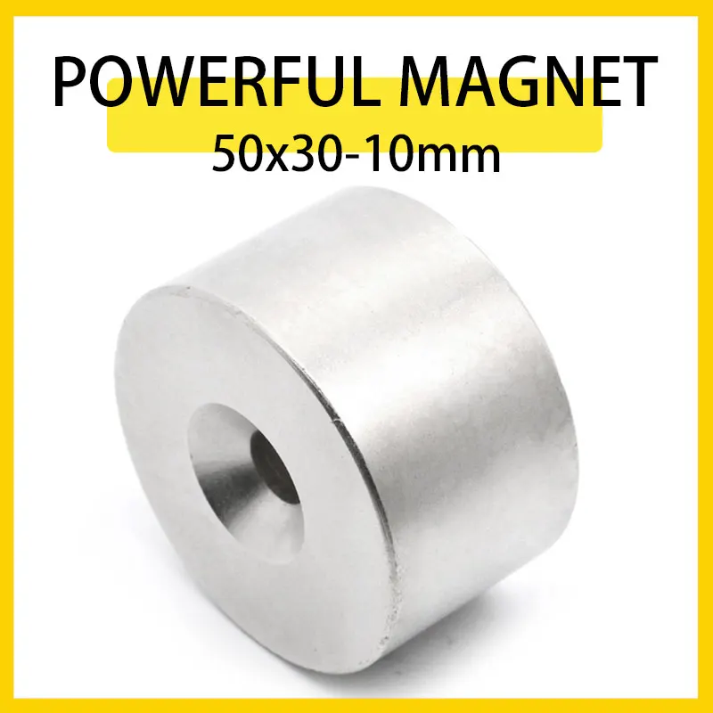 1PC-50x30-10mm-Neodymium-Magnet-N35-NdFeB-Round-Super-Powerful-Strong ...
