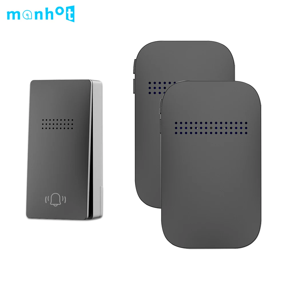Wireless Outdoor Doorbell Waterproof No Battery Required Self-Powered ...