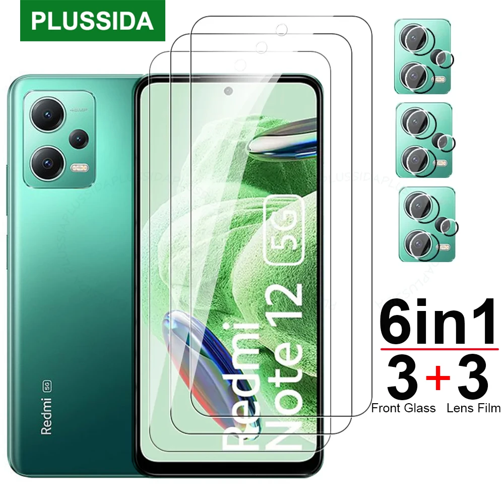 6in1-Protective-Glass-Case-For-Xiaomi-Redmi-Note-12-Tempered-Film-Redmy ...