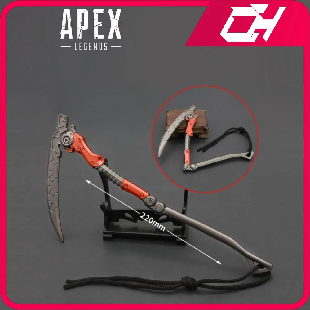 Apex Legends Revenant Heirloom 22cm Dead Man's Curve Game Swords Japanese Royal Katana Keychain ...