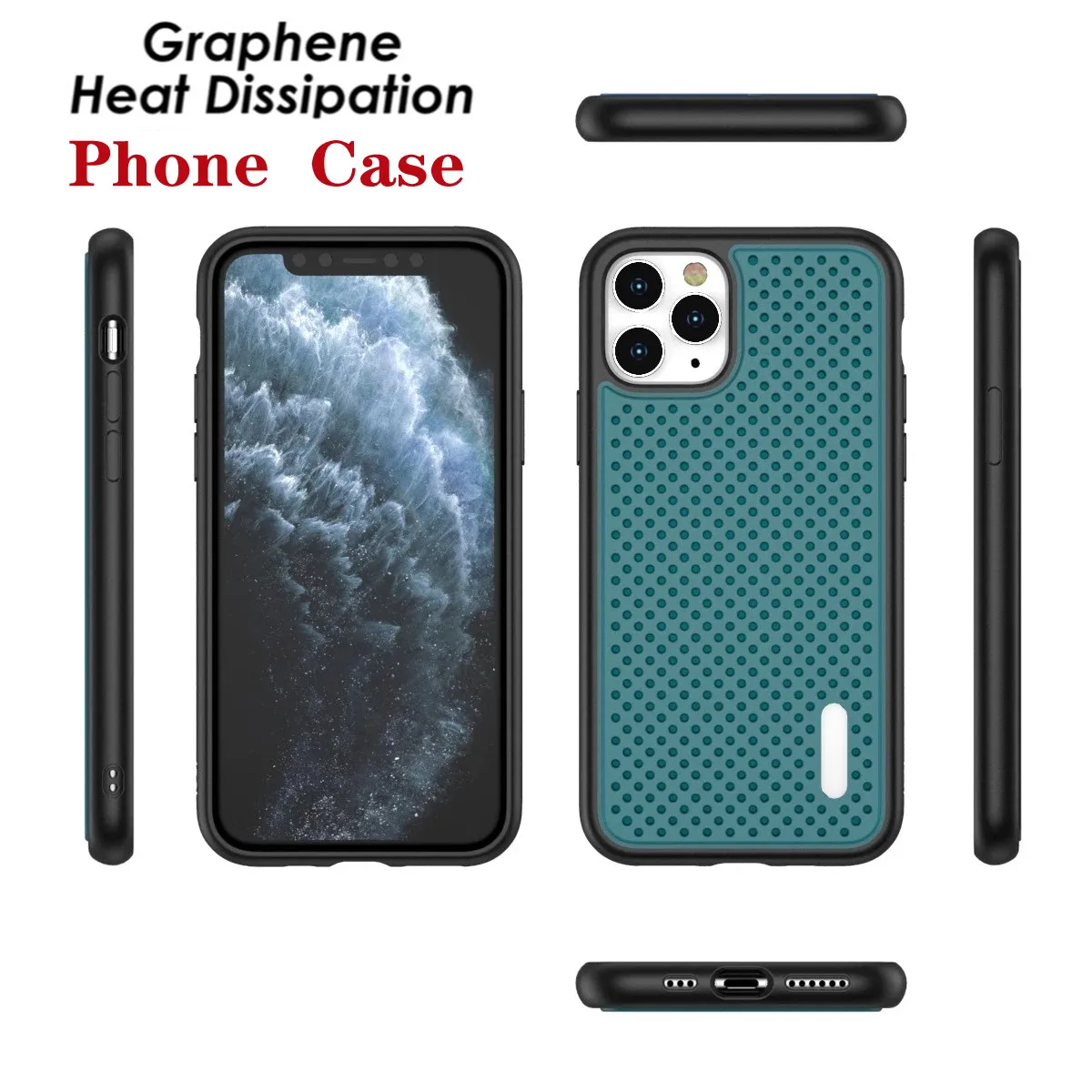 Graphene-Heat-Dissipation-Case-For-iPhone-11-12-14-13-Pro-Max-Case ...
