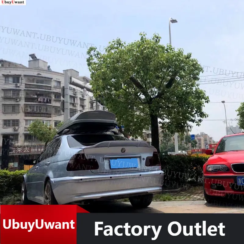 For Bmw 3 Series 318i 320i 325i 328i M3 E46 Spoiler Real Glossy Carbon ...