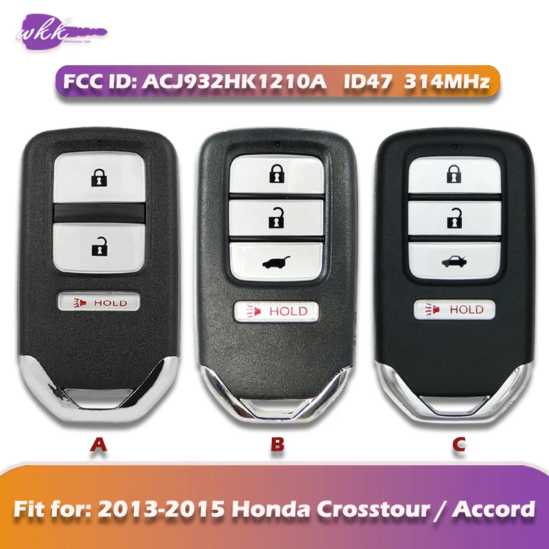 WKK-Smart-Key-3-4Button-ACJ932HK1210A-Drive1-Drive2-ID47-314MHz-for ...