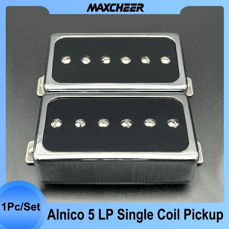 Alnico-5-Single-Coil-Pickup-Humbucker-Size-White-Copper-Baseplate-50 ...