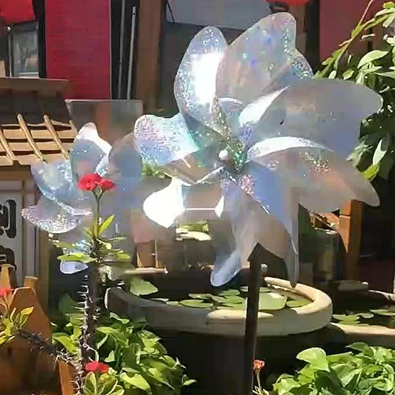 24cm Garden Bird Repellent Windmill Outdoor Scare Pigeons Repelling ...