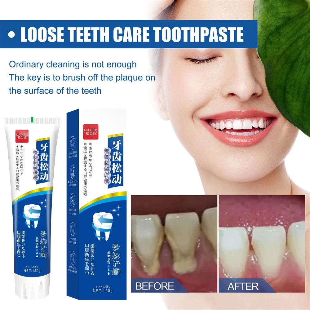 Loose-Teeth-Care-Toothpaste-Anti-Cavities-Freshen-Breath-Remove-Plaques ...