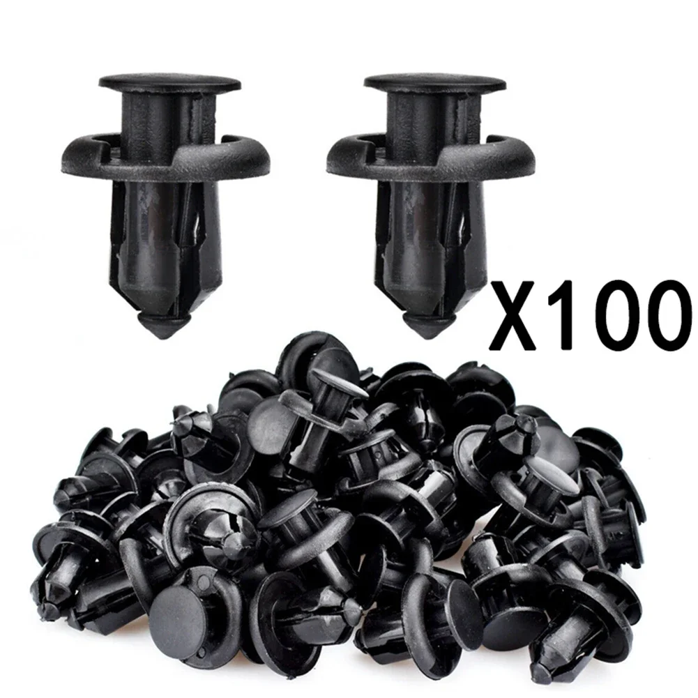 100PCS-Car-Front-Bumper-Clip-Push-Type-Retainer-10mm-Hole-Plastic-Clip ...