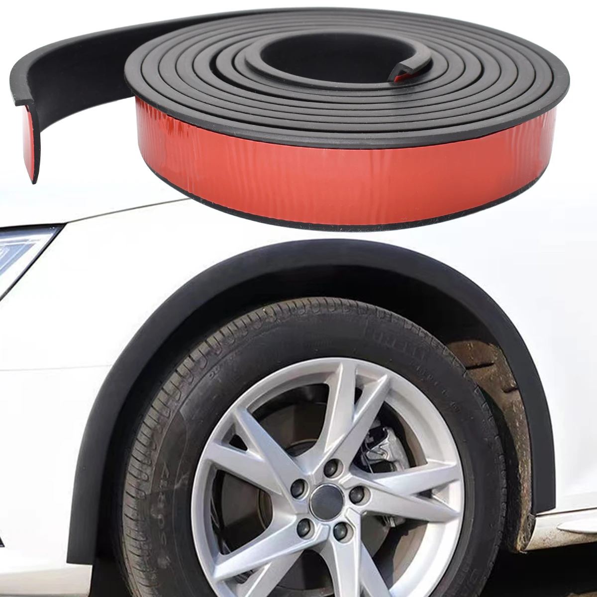 Car-Fender-Flare-Wheel-Arch-Wing-Extenders-Protector-Rubber-Seal-Strip ...