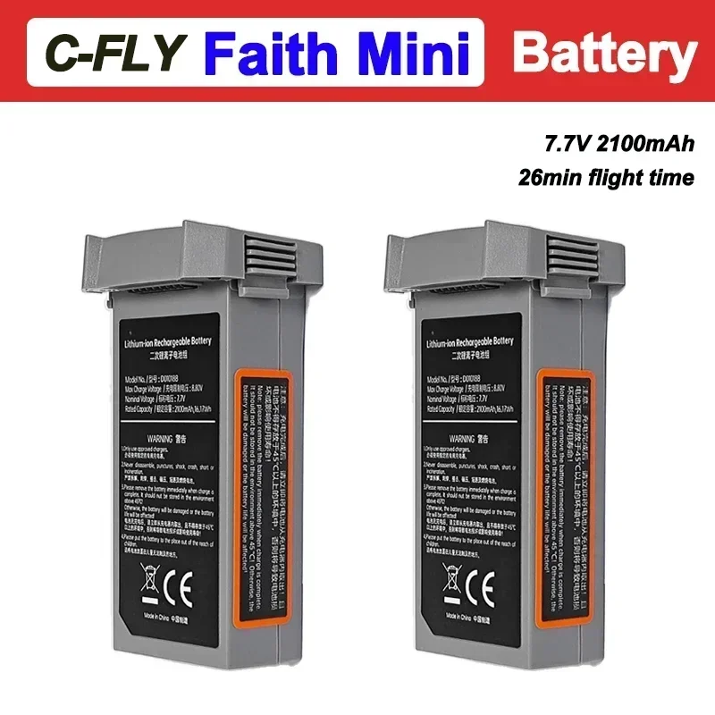 CFLY-Original-Faith-Mini-Drone-Battery-7-7V-2100mAh-Battery-26min ...