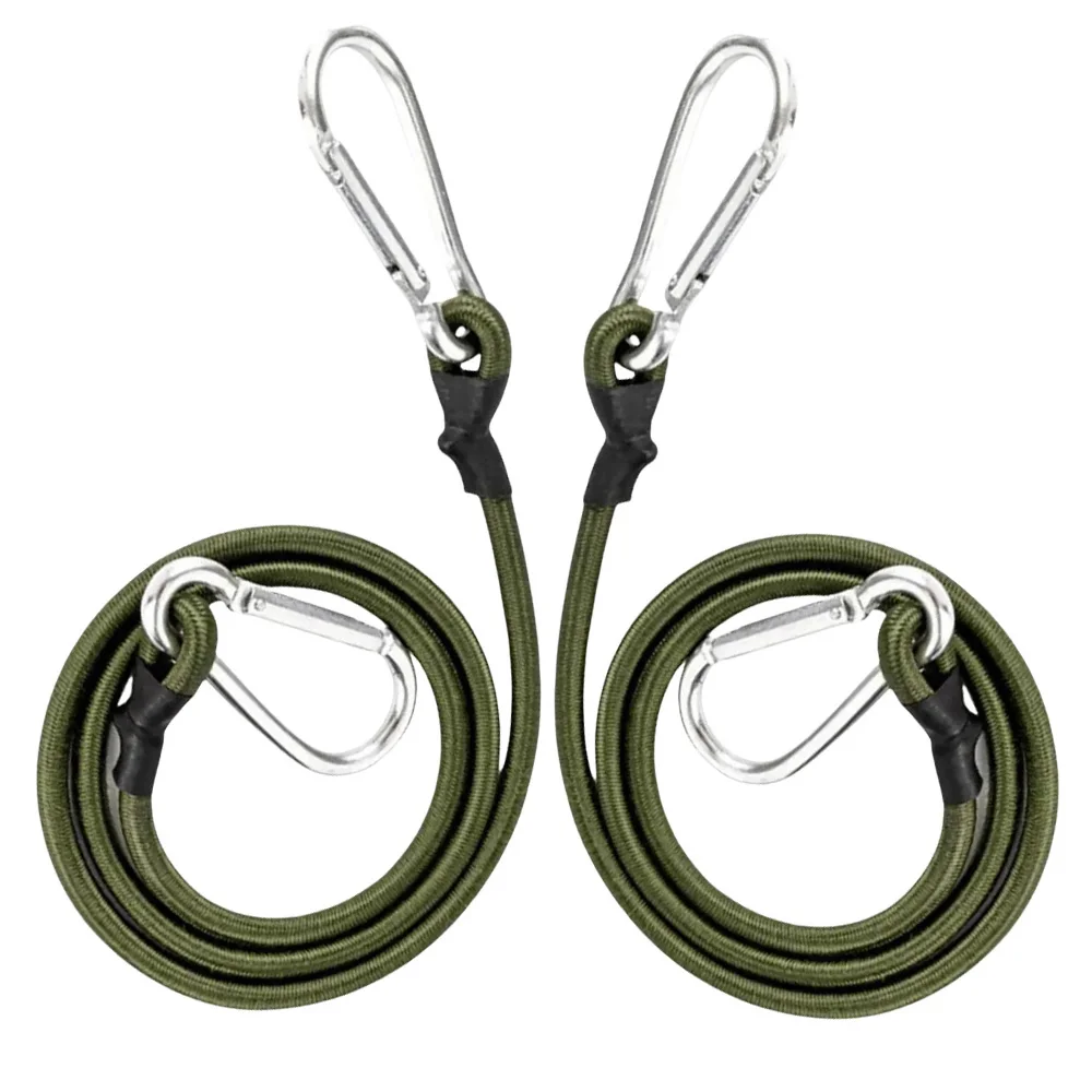 2-PCS-Heavy-Duty-Bungee-Cord-Elastic-Tie-Strap-String-Carabiner-Hooks ...