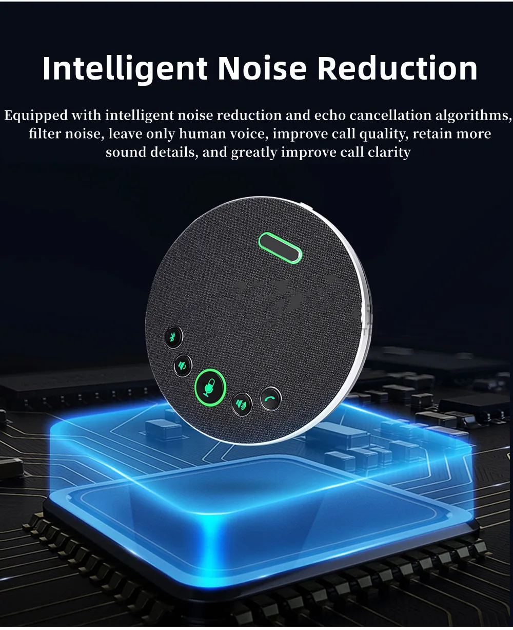 USB Conference Microphone Omnidirectional Tabletop Wireless ...