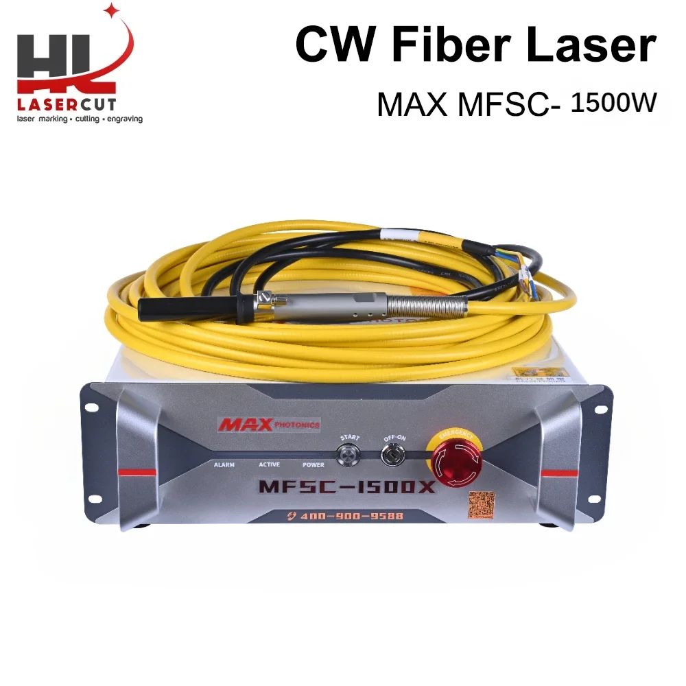 Max MFSC-1500X 1500W Single Module CW Fiber Laser Source for Fiber Laser Cutting Machine Metal ...