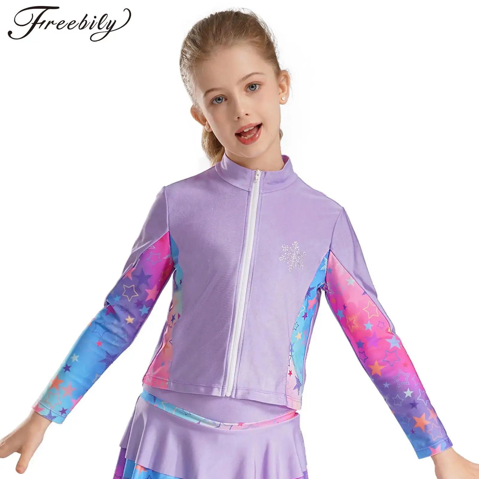 Kids-Girls-Figure-Skating-Costumes-Shiny-Sparkly-Rhinestone-Roller-Ice ...