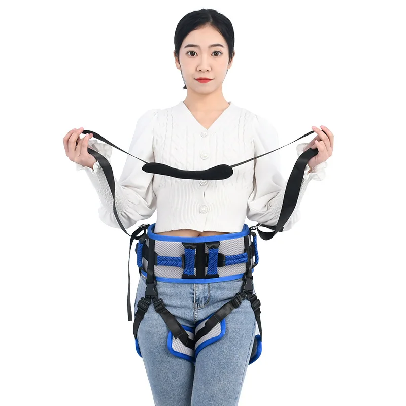 Patient-Transfer-Belt-Moving-Waist-Strap-Soft-Nylon-Leg-Loops-Paralyzed ...