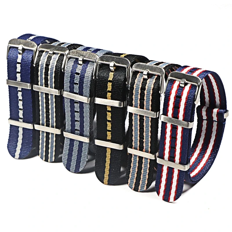 Nylon-Watch-Band-20mm-22mm-Comfortable-Watch-Straps-Loop-Military ...