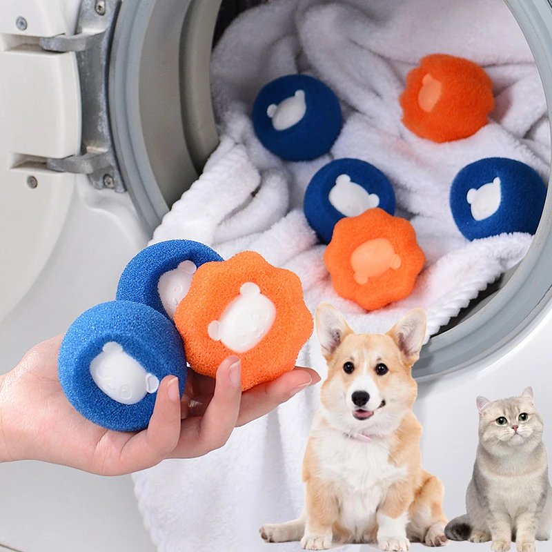 3pcs-Pet-Hair-Remover-Reusable-Ball-Laundry-Washing-Machine-Filter-Wool ...