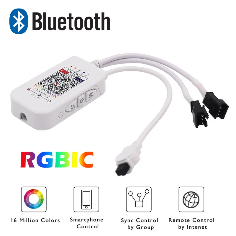 Bluetooth-RGBIC-LED-Strip-Controller-Dreamcolor-LED-Strip-Dimmer-with ...