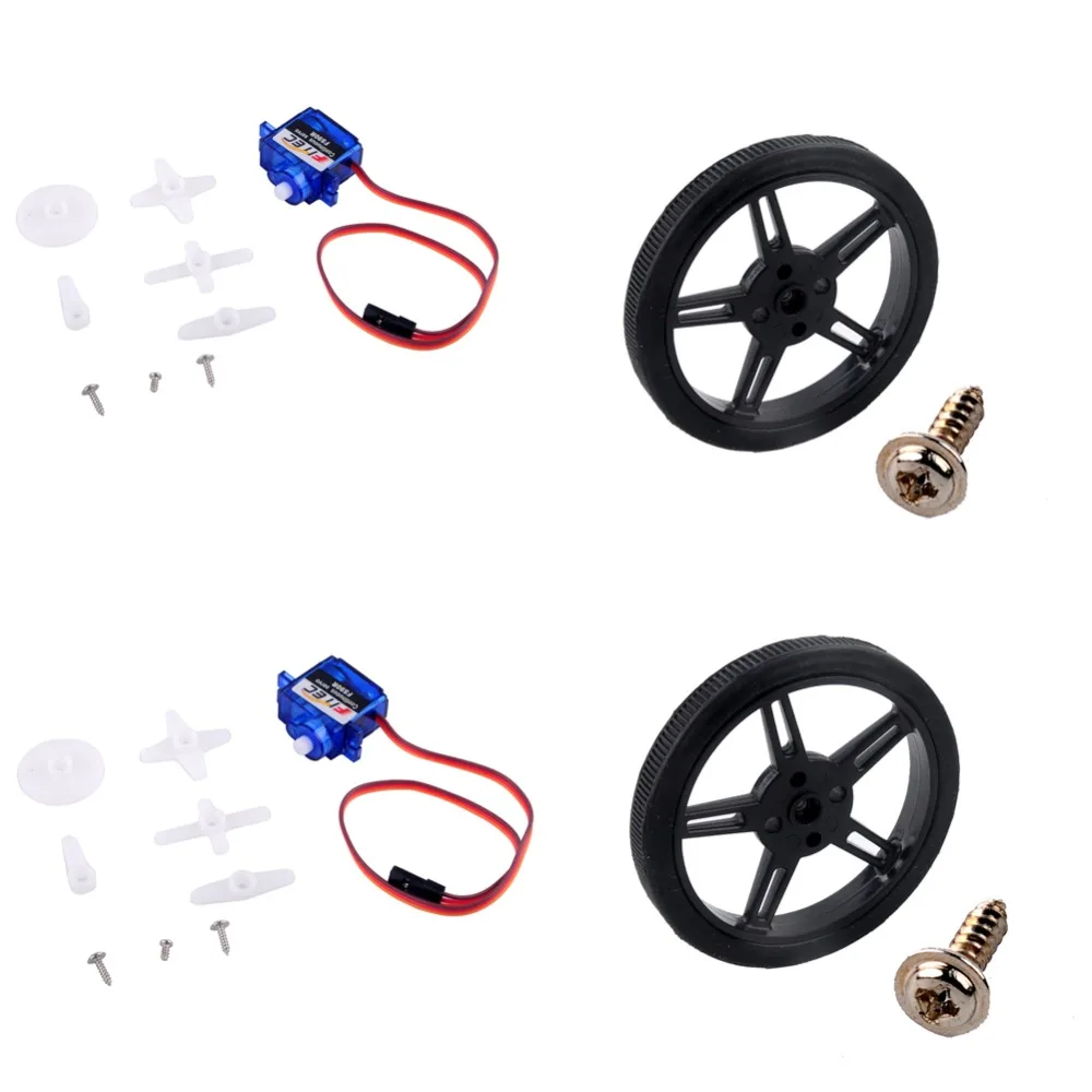2Pcs-lot-Feetech-FS90R-Servo-Wheel-360-Degree-Continuous-Rotation-Micro ...