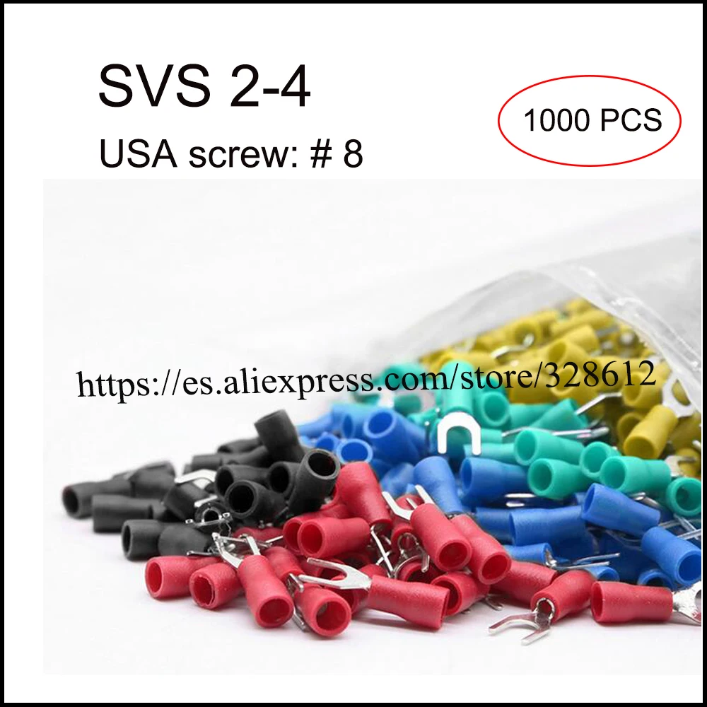 SVS-2-4-copper-Y-type-insulated-ring-terminal-Spade-terminal-SVS2-5 ...