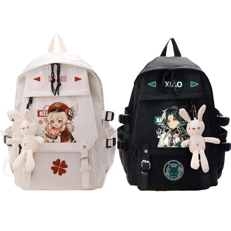 Genshin Impact Anime Cosplay Students School Bag Backpack Klee Cartoon ...