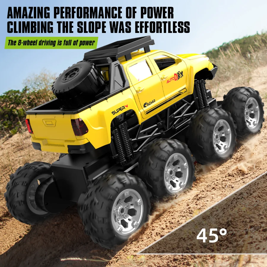 8Wd-Rc-Car-Boys-Toys-Remote-Control-Off-Road-Vehicle-High-Speed-Radio ...