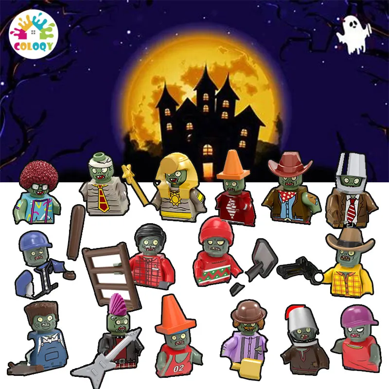 Children-s-toys-building-blocks-movies-zombie-figures-bucket-cowboy ...