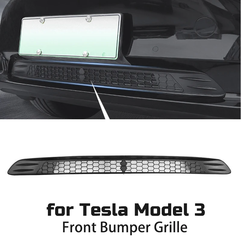 Front-Bumper-Intake-Grille-for-Tesla-Model-3-Anti-Insect-Net-Inlet-Vent ...