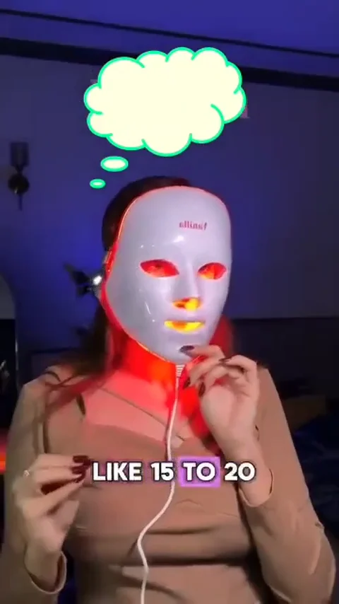 LED 7 color mask Skin Rejuvenation Anti Acne Wrinkle Removal LED Face ...