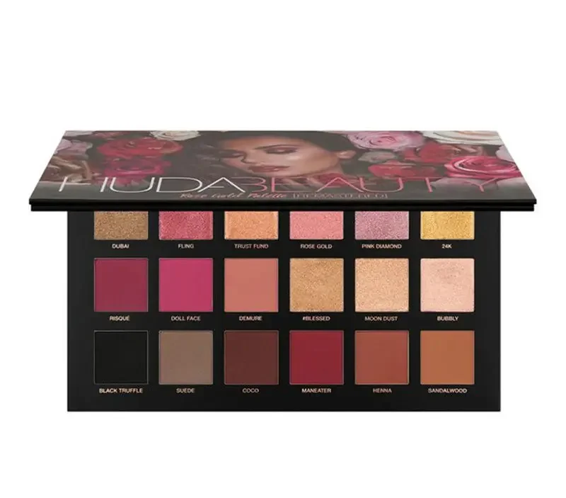 Huda-beleza-paleta-da-sombra-18-cores-maquiagem-fosco-sombra-p-nu-cosm ...