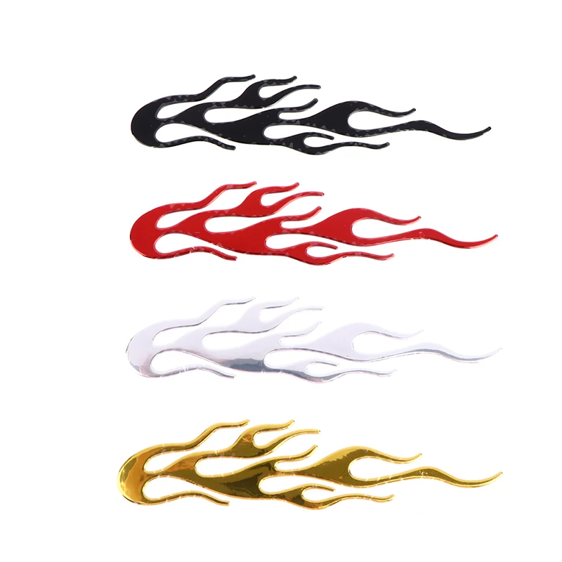 20-4CM-Car-Motorcycle-3d-Flame-Fire-Reflective-Sticker-Personalized ...