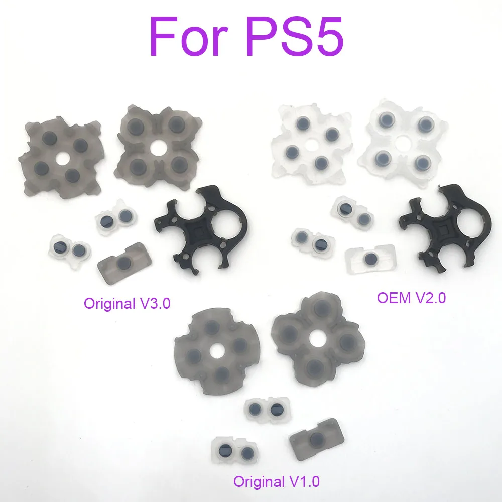 Silicone-Conductive-Rubber-Adhesive-Button-Pad-Keypads-For-PS5-V1-V2-V3 ...