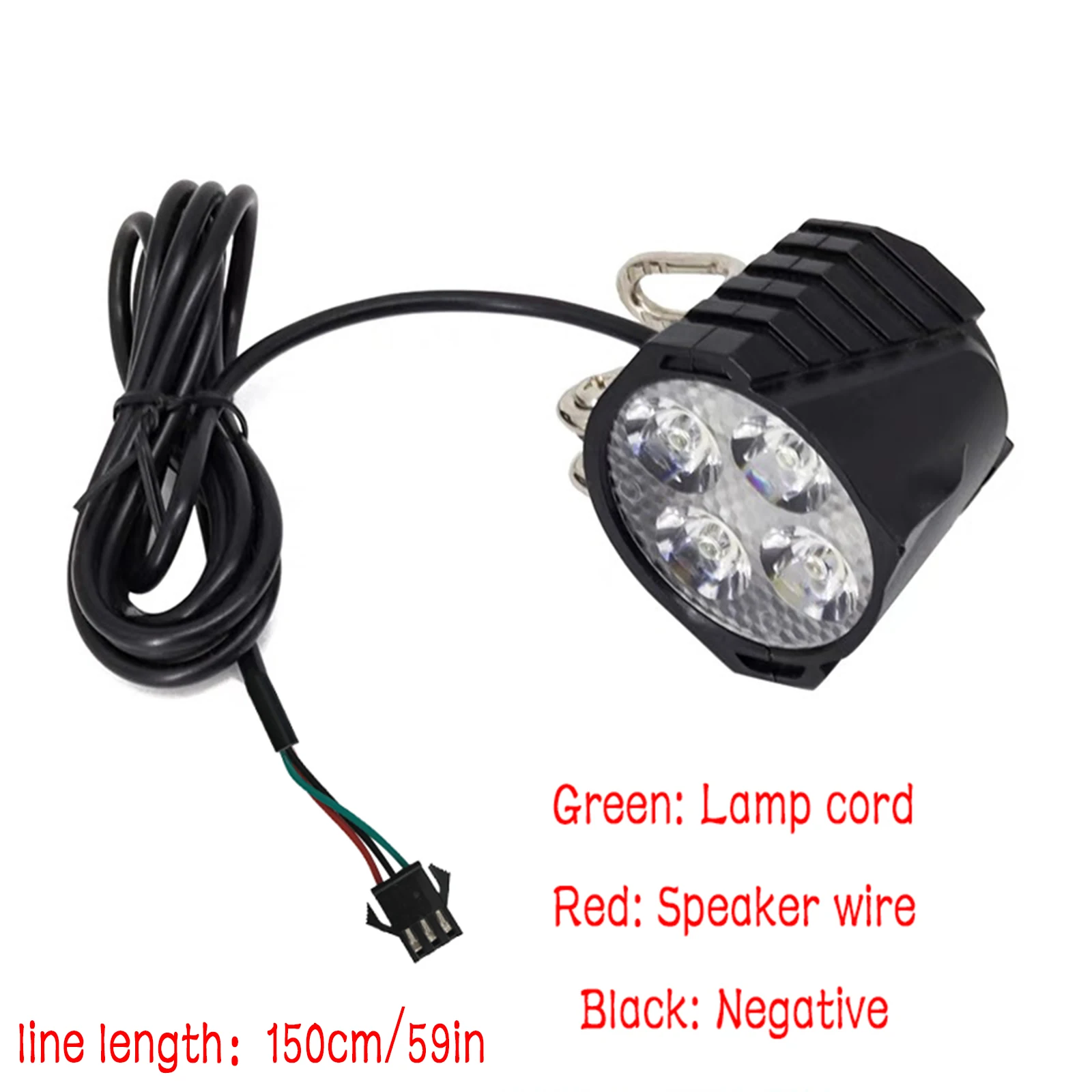 SZFJ-LED-Headlight-Front-Light-Input-36V-48V-Built-In-Speaker-For-E ...