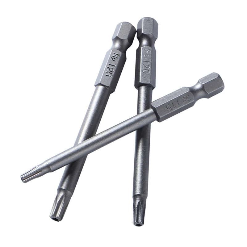 11Pcs Torx Screwdriver Bit Set 6.35mm Hexagon Shank Security Tip T7 T8 ...