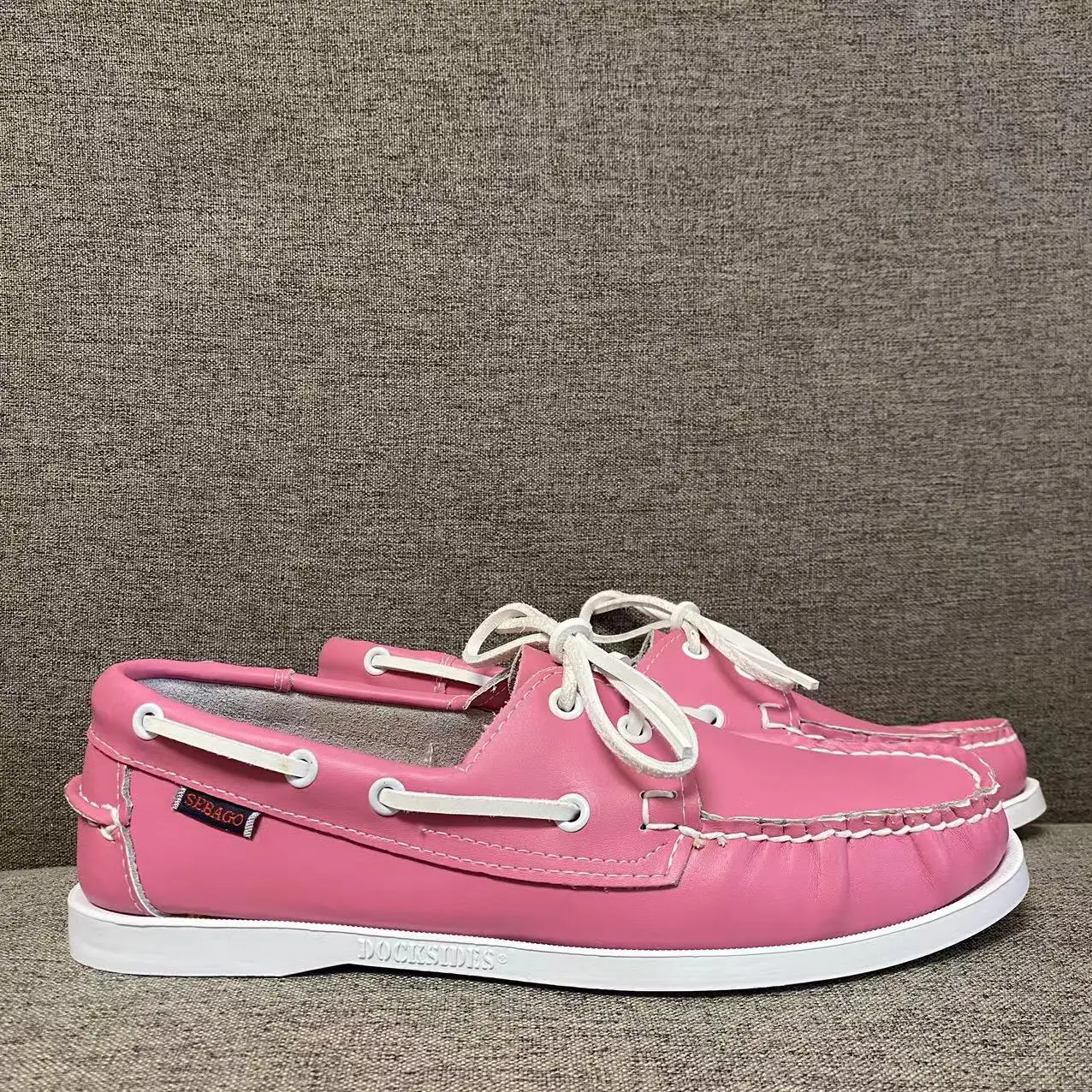 SEBAGO-Men-Homme-Authentic-Docksides-Shoes-Premium-Leather-Moc-Toe-Lace ...