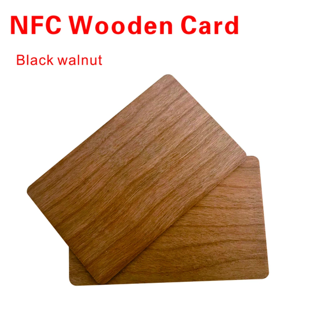 10Pieces-Walnut-Wooden-Blank-NFC-Card-13-56MHZ-NFC213-UID-Chip ...