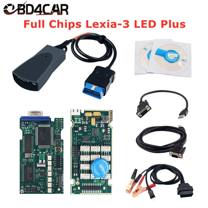 Nieuwste Lexia 3 LED Plus Diagbox V9.85 Volledige Chips Gold Edge ...