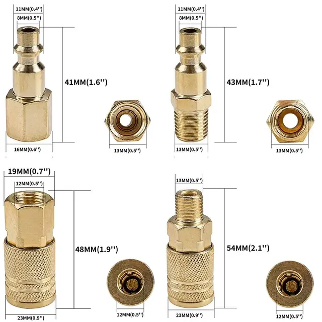 Rv Propane Quick Connect Hose 2-Pack Inline Quick Release Couplings For ...