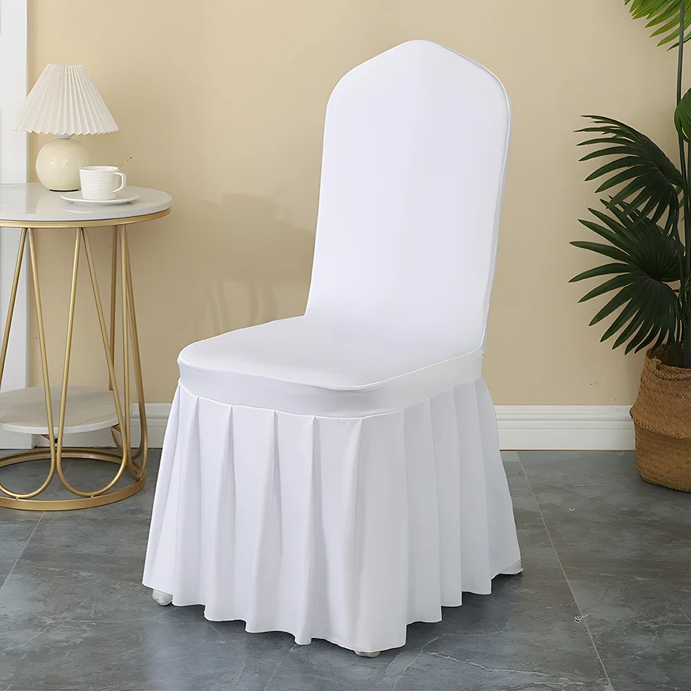 5-10-50-100pcs-Pleated-skirt-Spandex-Chair-Cover-Hotel-Banquet-Party ...