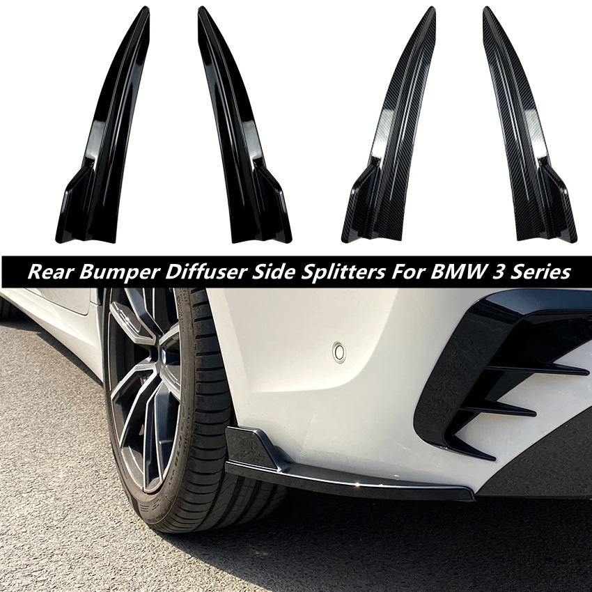 Rear Bumper Diffuser Side Splitters For Bmw 3 Series G20 320i 325i 330i ...