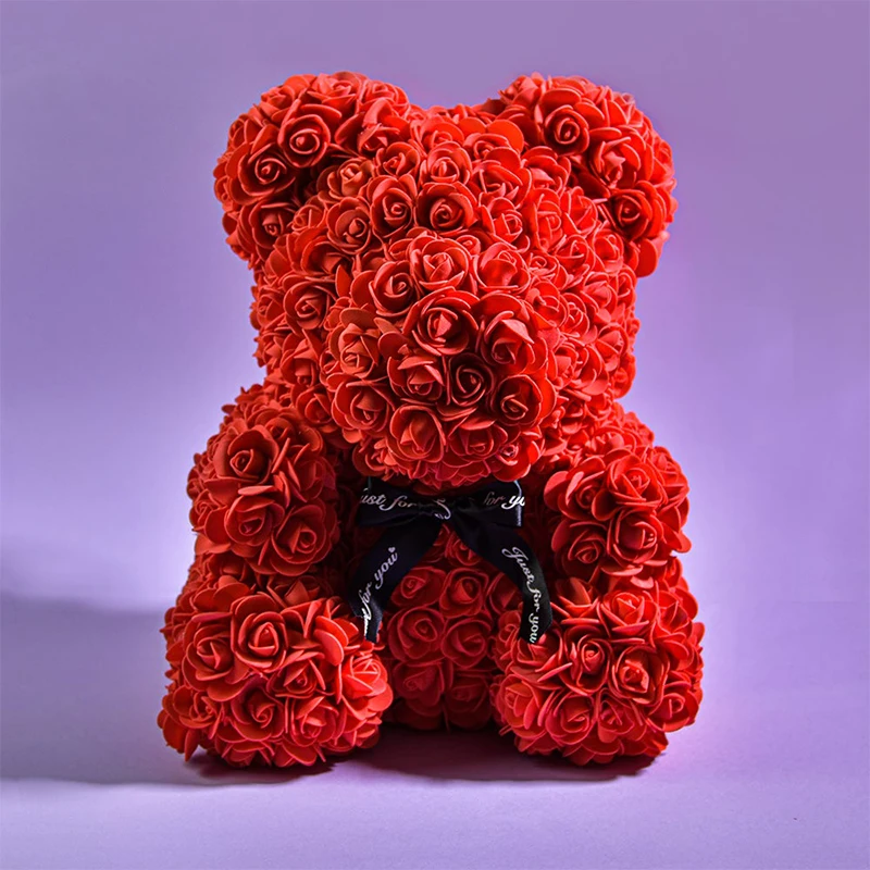 Birthday Bridal Weddings Rose Bear with Box Rose Teddy Bear Rose Bear ...
