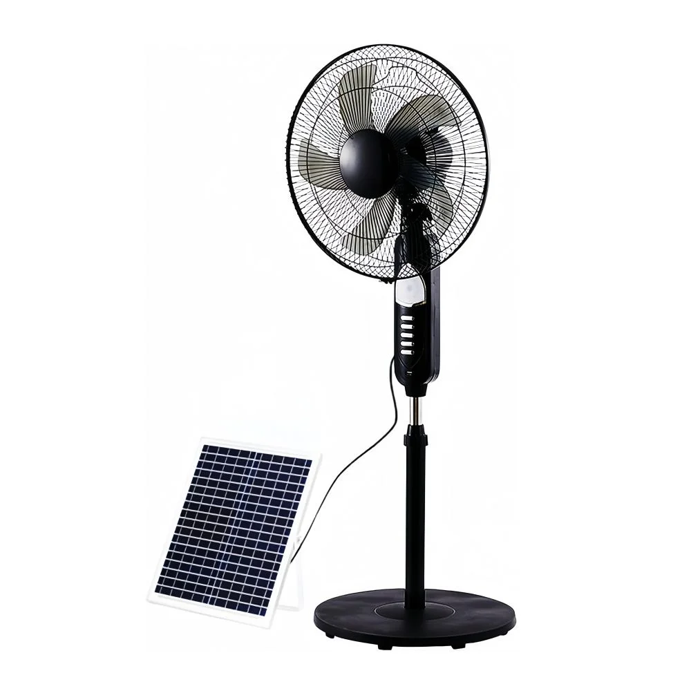 16 inch DC AC Pedestal Fan Home Solar Rechargeable Stand Fan for Office ...