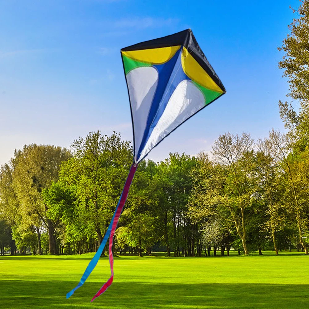 Single-Line-Kite-with-Long-Tail-Colorful-Flight-Kite-Easy-To-Fly ...