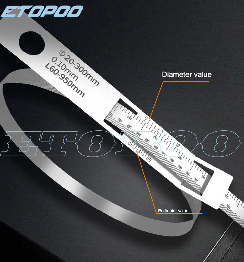 Precision-circumference-ruler-Stainless-steel-PI-diameter-ruler ...