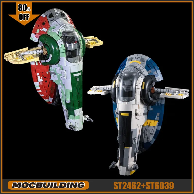 Star Movie MOC Building Blocks UCS Slave 1 Spaceship Model Starfighter ...