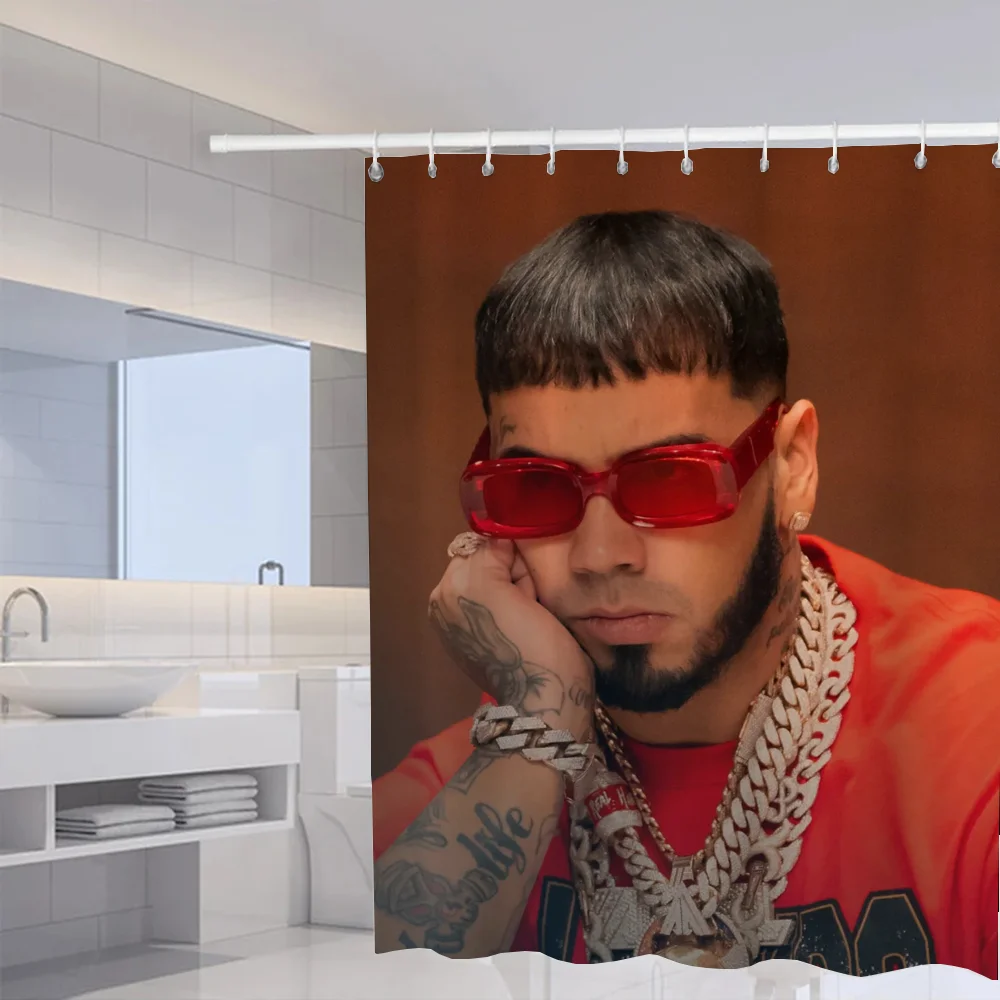 Opaque-Bath-Curtain-Bathroom-Accessories-Set-Anuel-Aa-Shower-Curtains ...