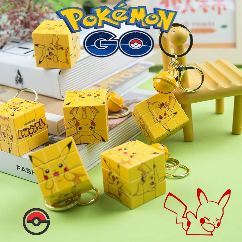 New-Pokemon-Keychain-Pikachu-Fashion-Creative-Mini-Rubik-s-Cube-Key ...