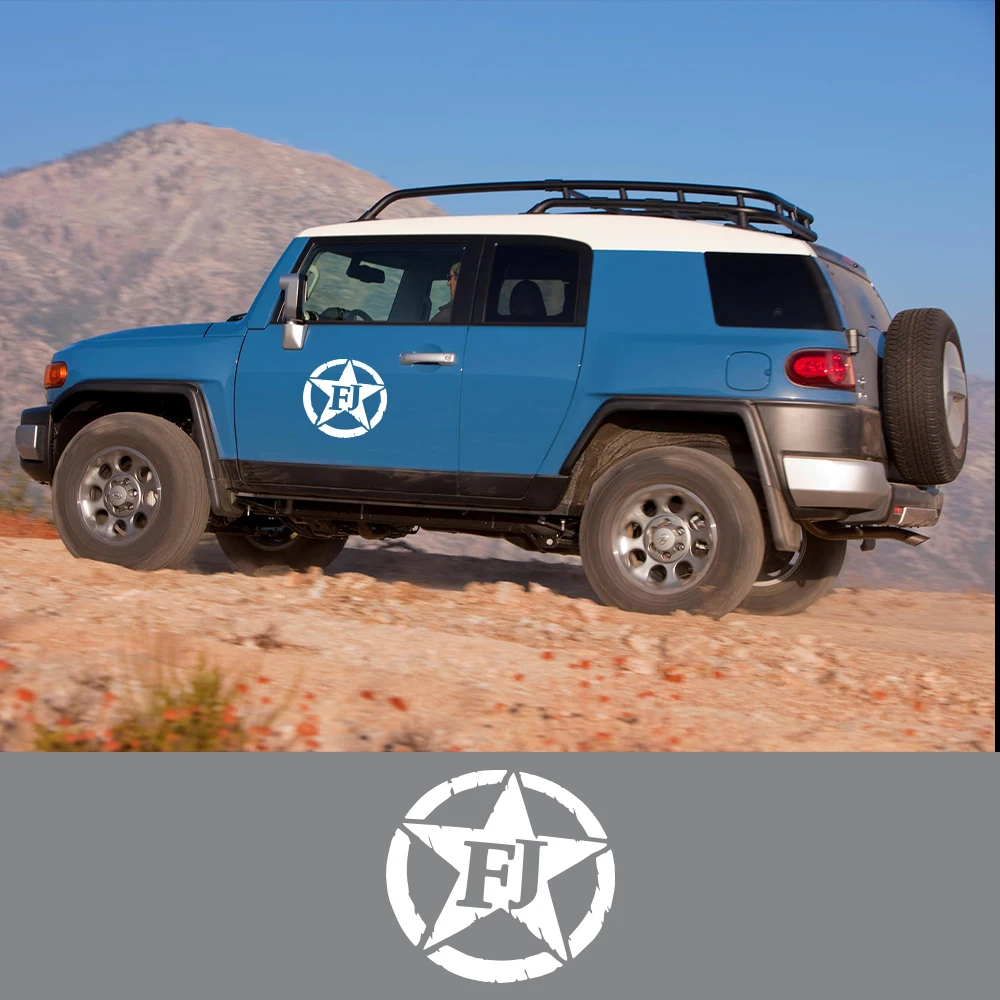 For Toyota FJ Cruiser Five-Pointed Star Graphics Style Car Door Side ...