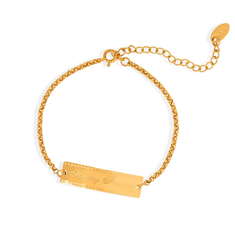 Marka-pulsera-de-acero-inoxidable-chapada-en-oro-para-mujer-accesorios ...
